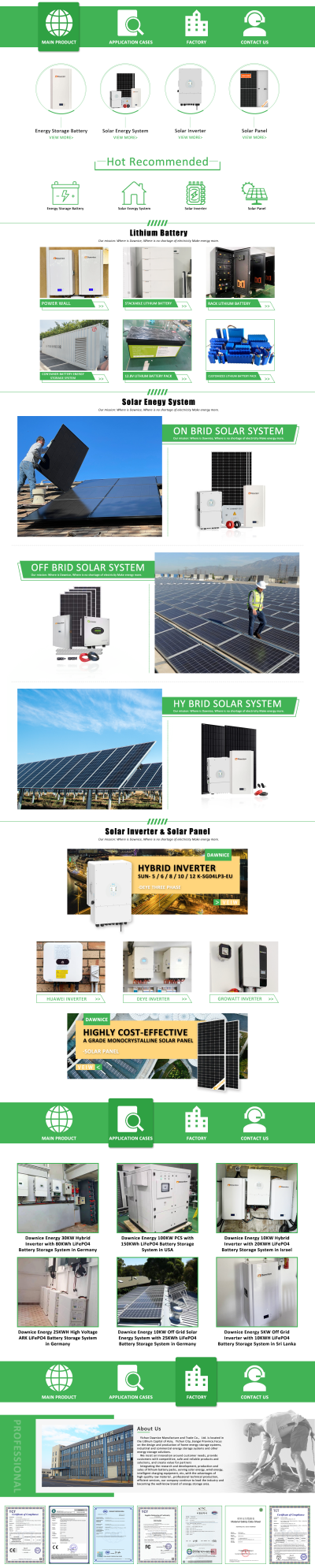 Dawnice - Professional Energy Storage Battery Manufacturer