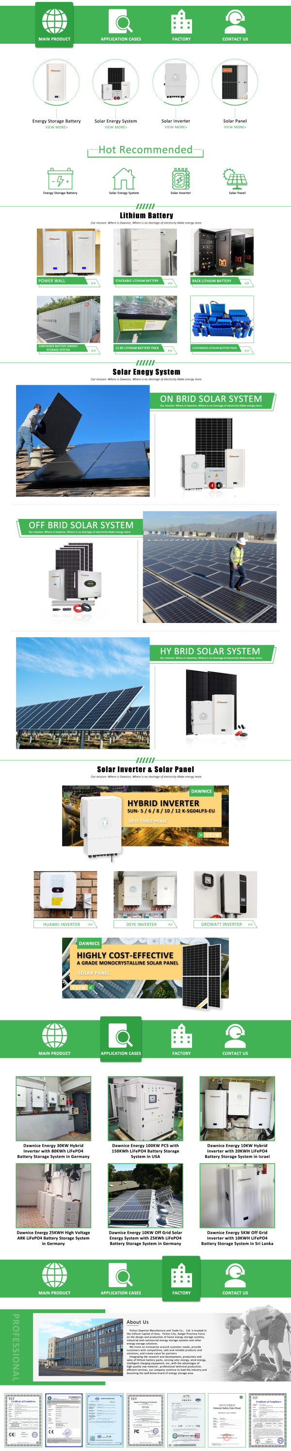 Energy Dawnice - Global Professional Solar PV Supplier
